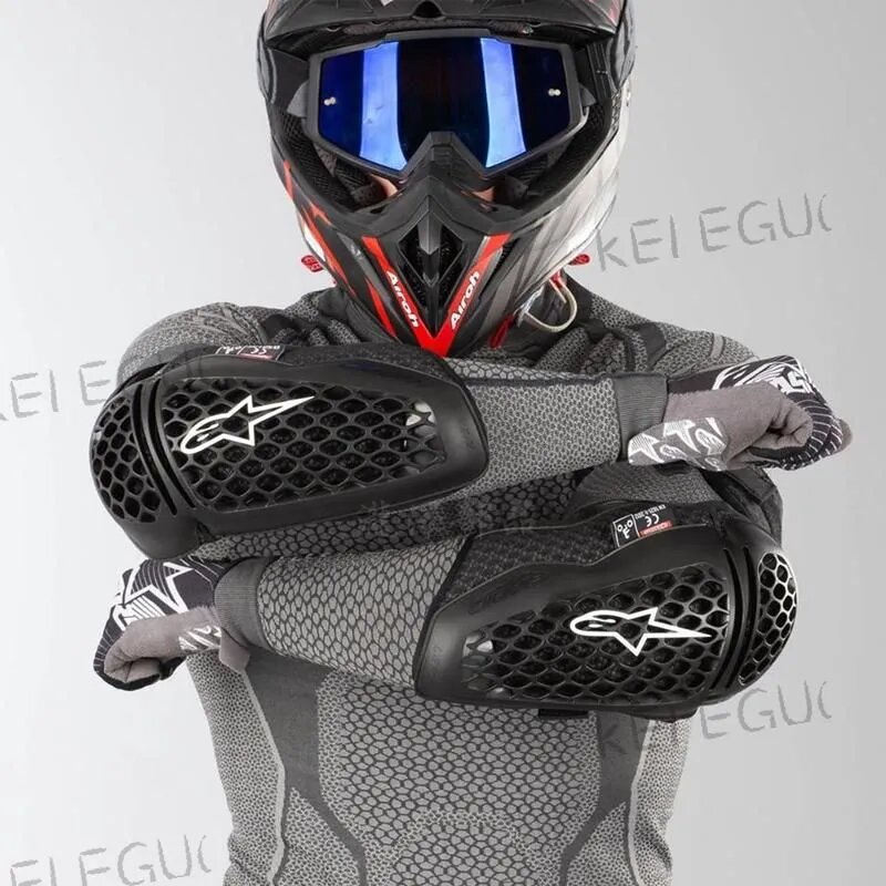 Налокотники Alpinestars L/XL, защита локтей черная — мотозащита и защитные накладки для езды
