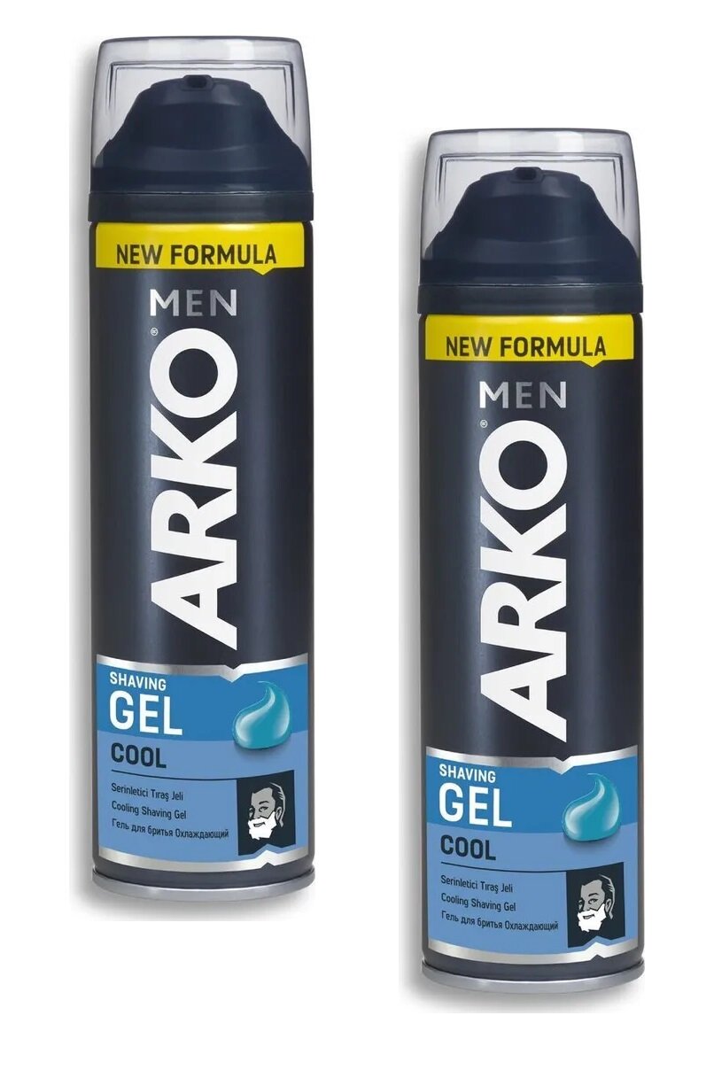 Гель Arko Men для бритья Cool, 200мл 2шт