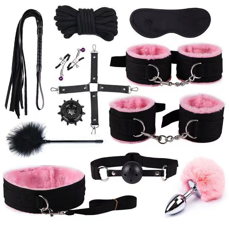SM Sex Set, 12 предметов, комбинированный металлический шарик для волос для взрослых, анальная пробка, секс-игрушка,