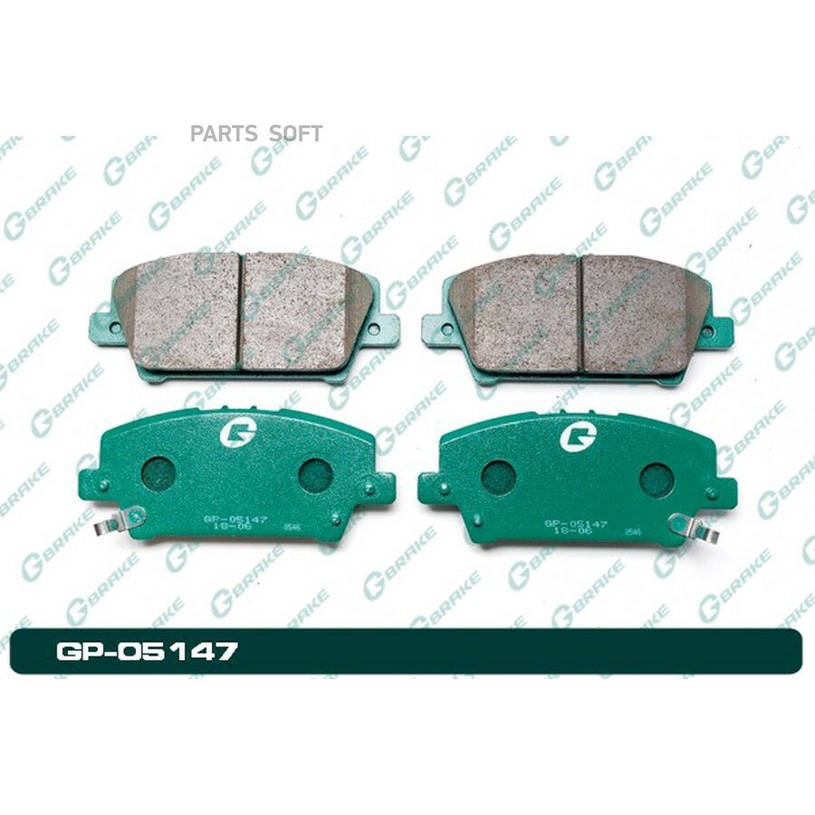 GP-05147 G-BRAKE Колодки тормозные дисковые G-BRAKE GP05147 | цена за 1 шт