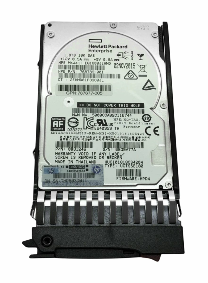 Жесткий диск HP EG1800JEHMD 1,8Tb 10520 SAS 2,5" HDD