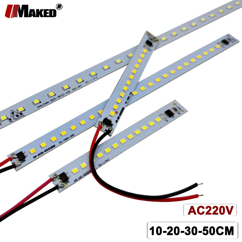 LED лента Umaked UM-D-B-01, 5W, 20см, 5шт, 6000K