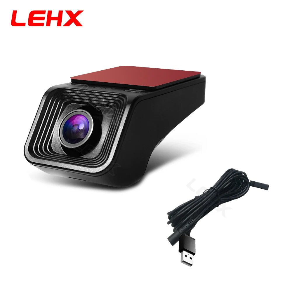 LEHX Автомобильный видеорегистратор 1080P, 64G