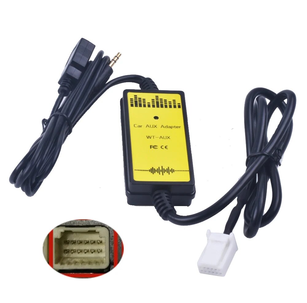 Автомобильный адаптер CD MP3 аудио интерфейс AUX USB адаптер SD 2x6P подключение CD-чейнджер для Toyota Camry Corolla Auris Lexus