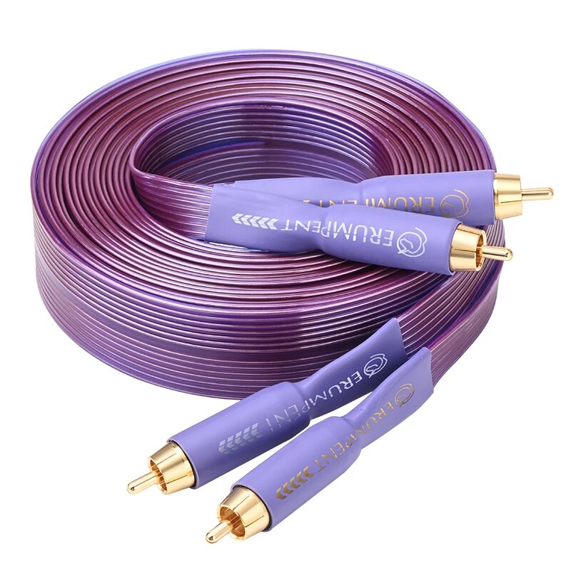 ERUMPENT HiFi OCC аудиокабель 2RCA, 3 м