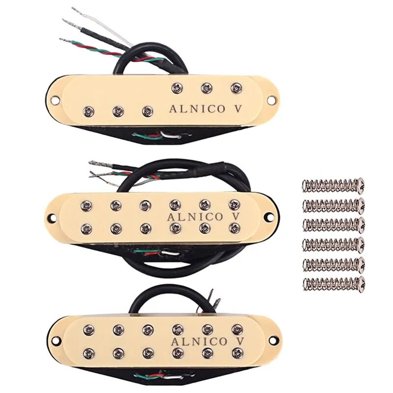 3 шт. звукоснимателей Alnico для замены электрогитары Stratocaster