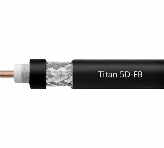 Кабель VEGATEL 5D-FB TITAN (черный), R03042, отрез 20 м.