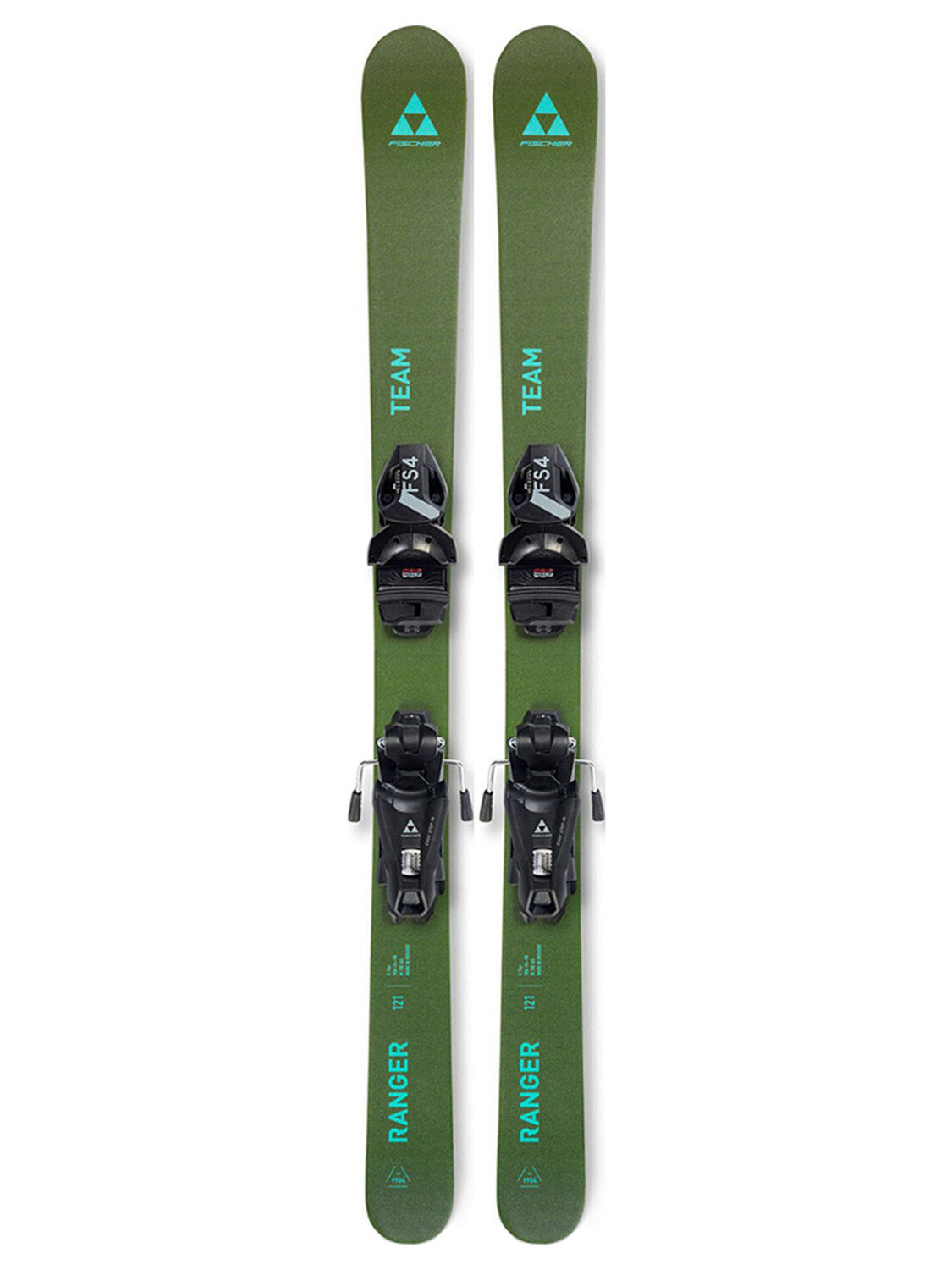 Горные лыжи с креплениями Fischer Ranger Team JRS + FS 4 CA JRS 23/24 , для детей , Зеленый