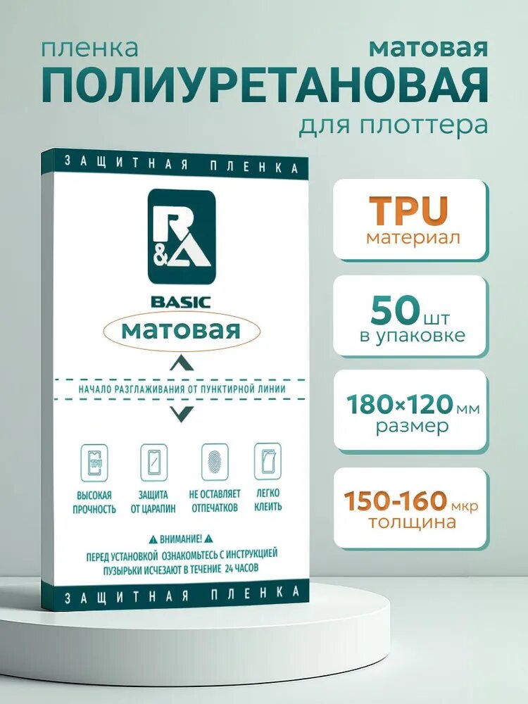 Полиуретановая защитная пленка для плоттера 50штук глянцевая mietubl