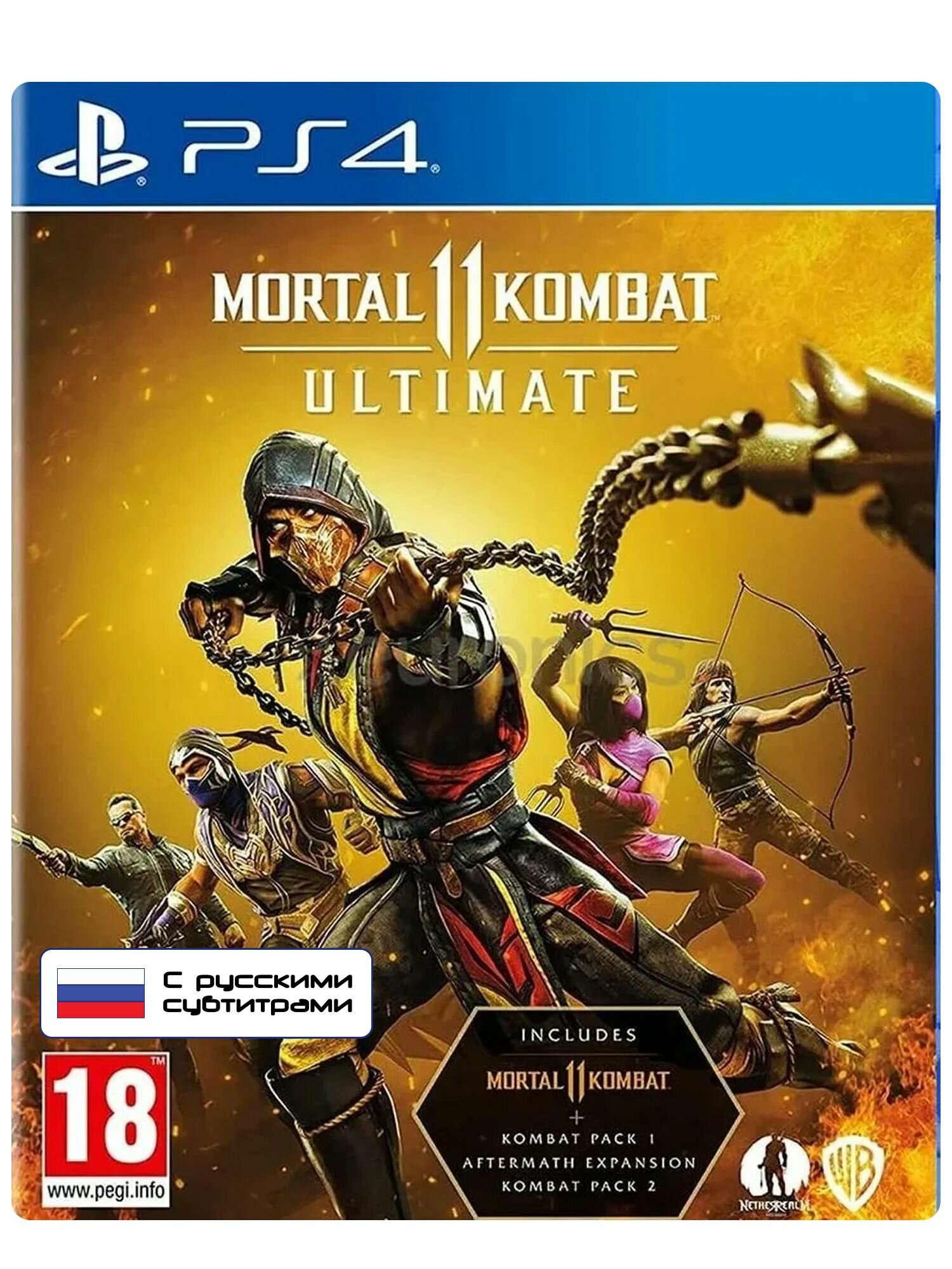 Игра Mortal Kombat 11 Ultimate для PS4 русские субтитры