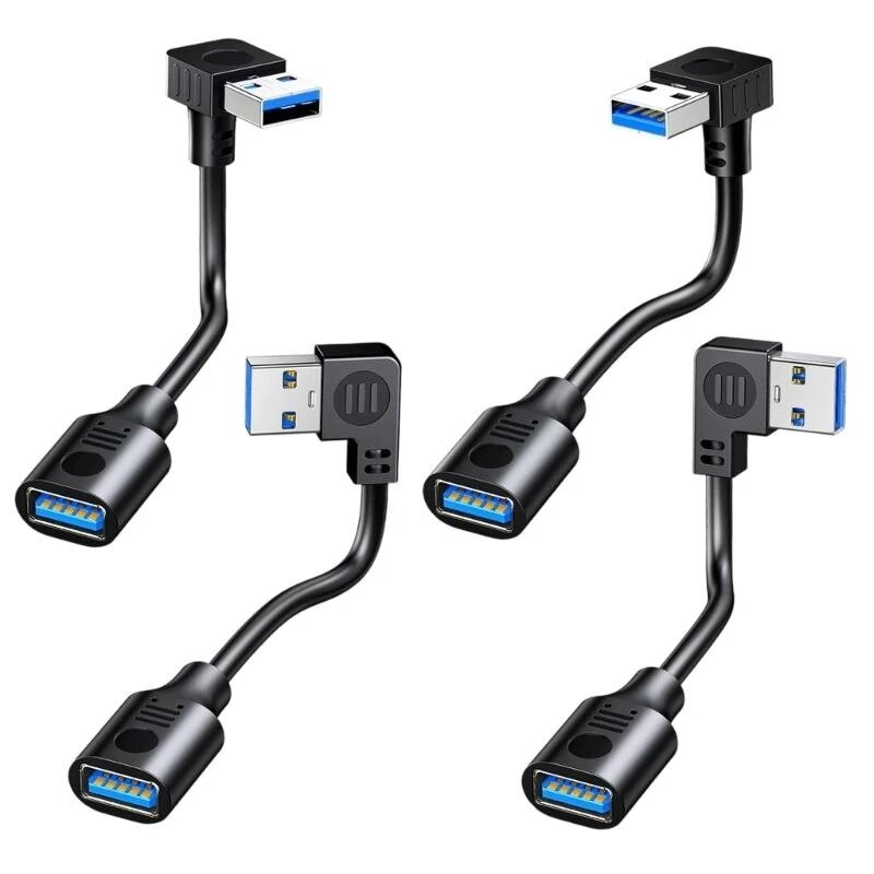 USB 3.0 кабель 0.3м, Down bend — фото 1