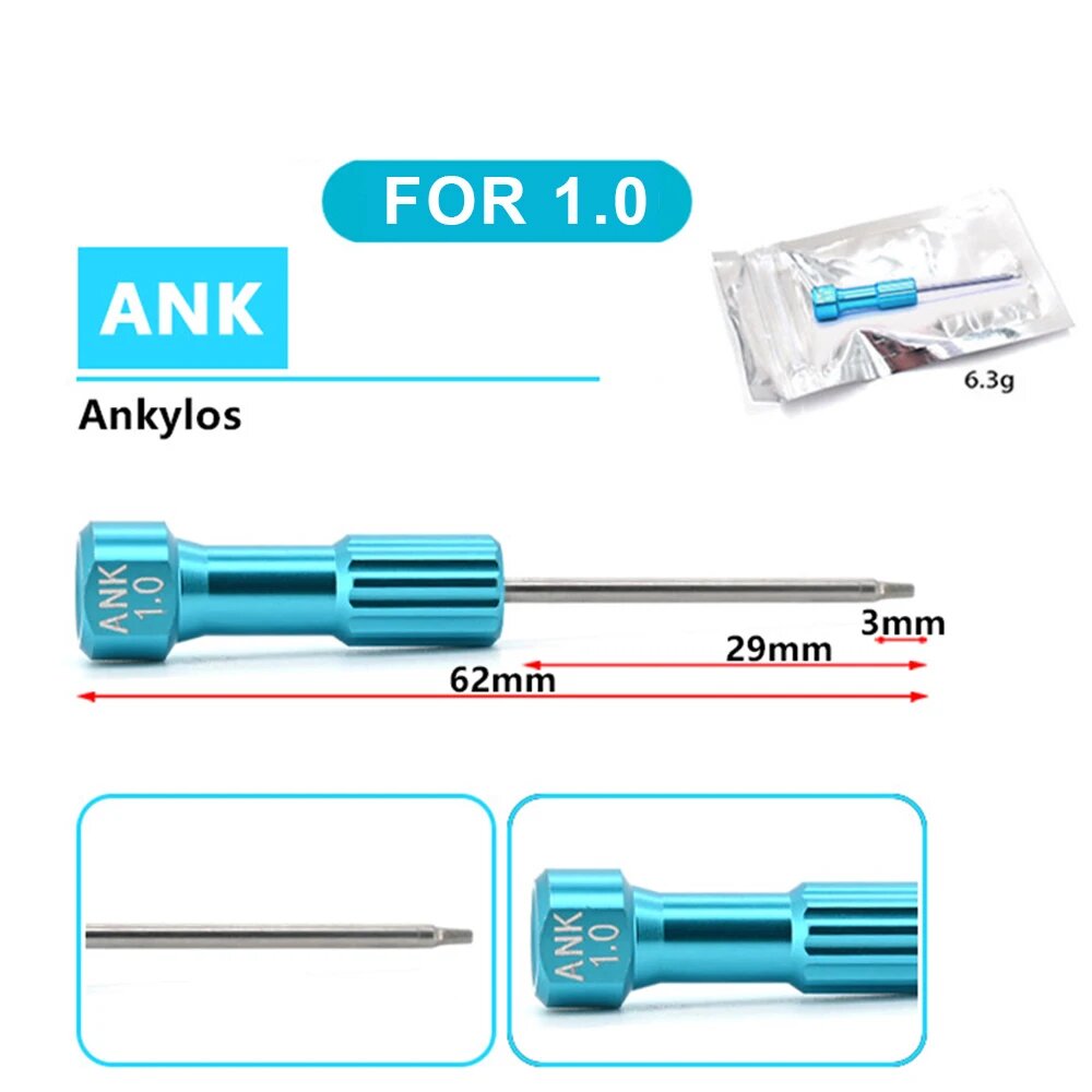 Отвертка Ankyłos ANK 1.0 для имплантатов, 62 мм, ISD-LB10
