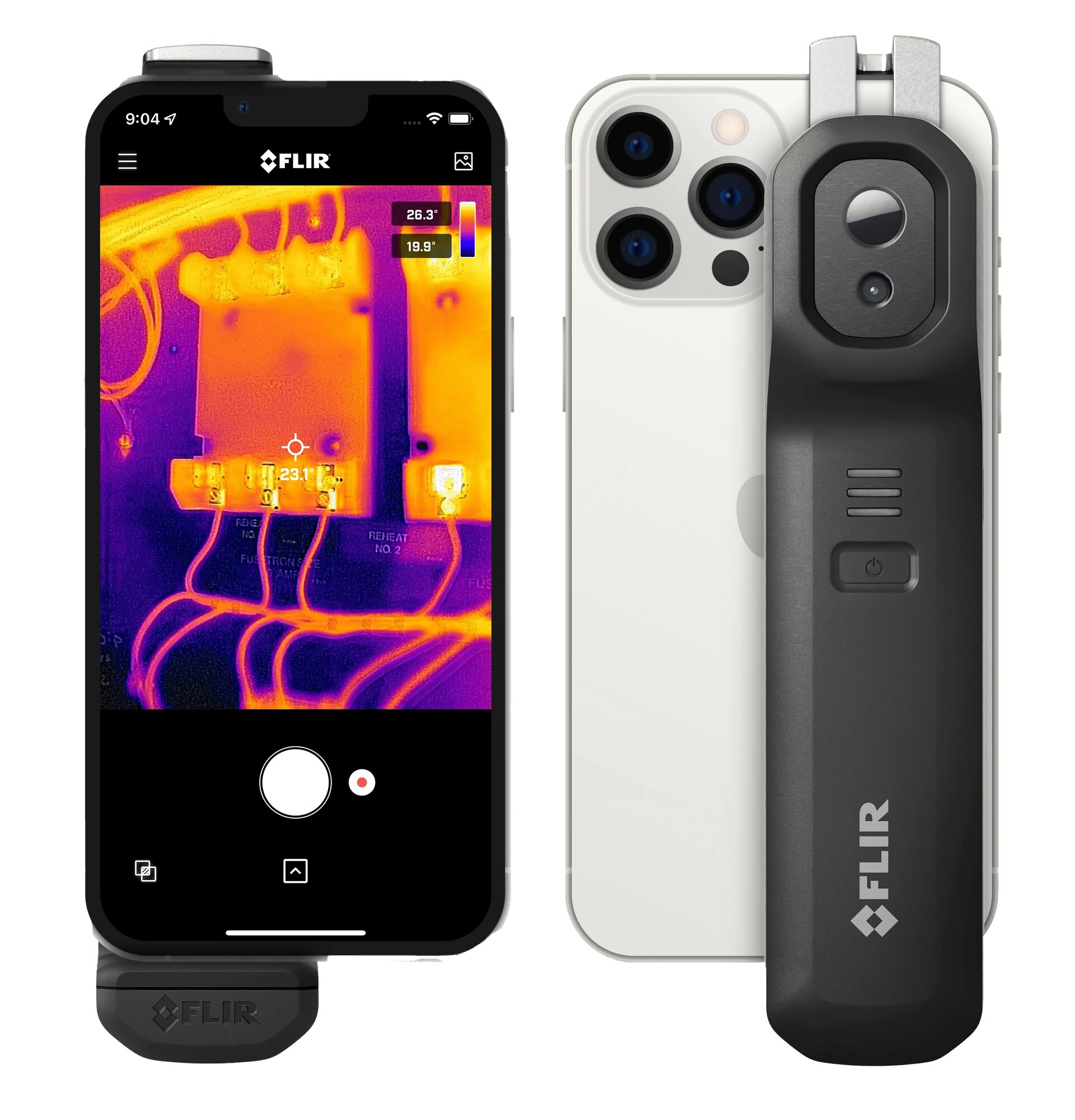 Тепловизор Flir One Edge Pro, для смартфона, Bluetooth/Wi-Fi, разрешение 160x120px, -20°C до +400°C