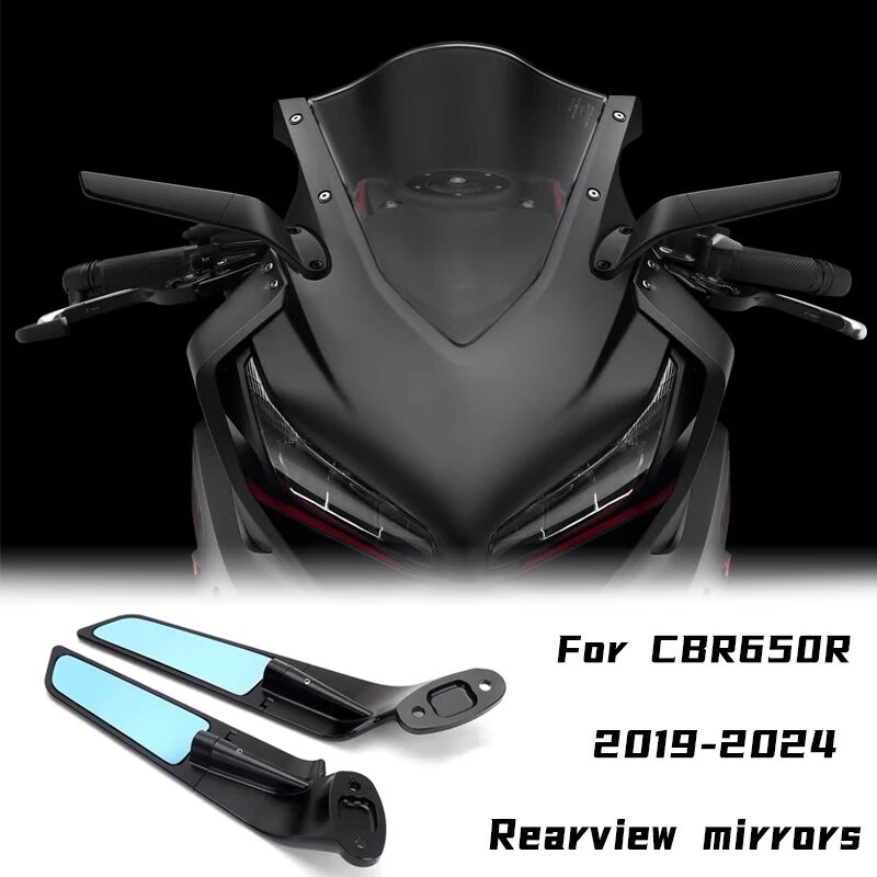 2024 CBR650R зеркало заднего вида для мотоцикла, невидимое зеркало заднего вида для Honda CBR 650R CBR650R 2019-2024, алюминиевое зеркало с крылышками