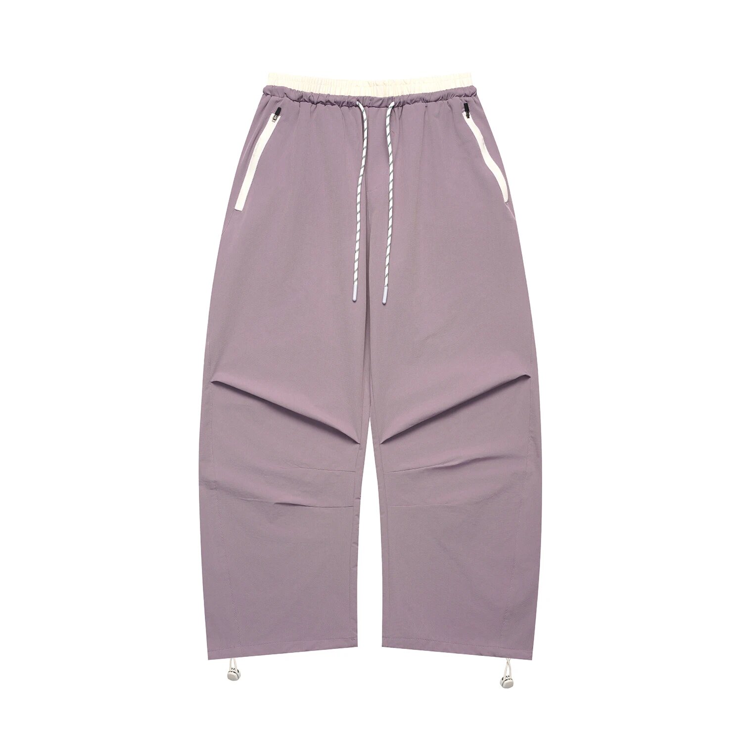 Сиреневые карго брюки свободного кроя, S, K3088 purple