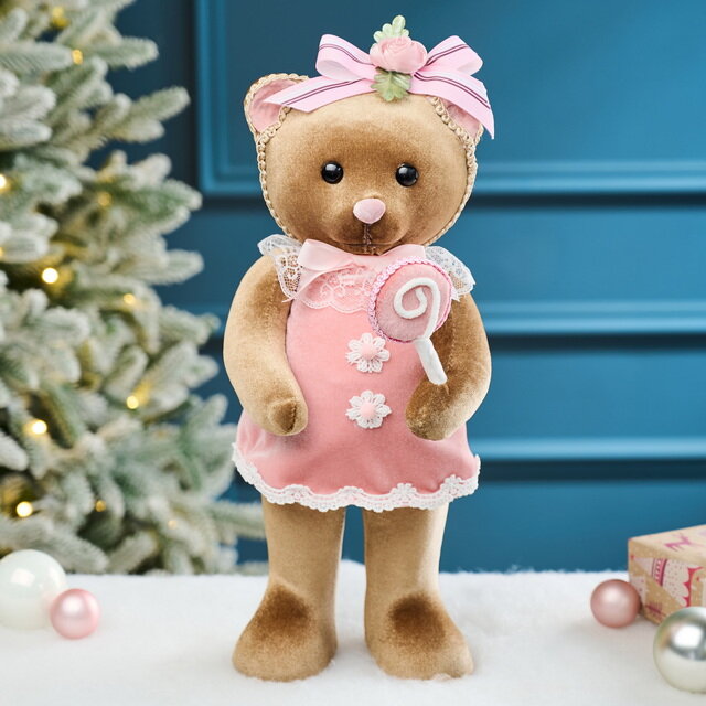 Декоративная фигура Медвежонок Рози - Дольче Орсетта 40 см, Winter Deco, 1135256