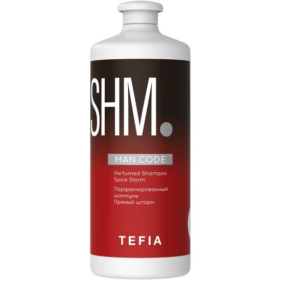 Парфюмированный шампунь Tefia MAN.CODE Пряный шторм, 1 л