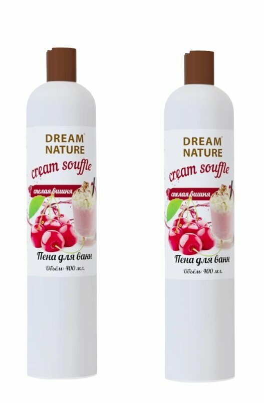 Пена Dream Nature для ванн Спелая вишня, 400мл 2шт