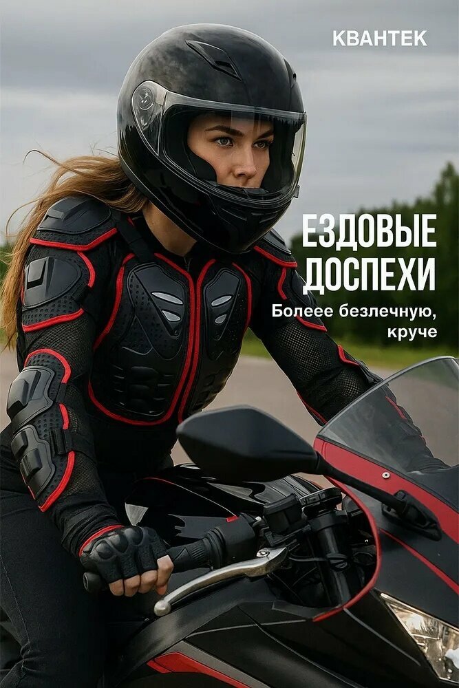 Квантек Моточерепаха, размер: M, цвет: черный