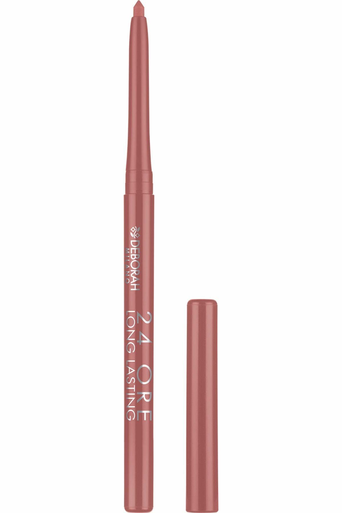 Deborah Milano Карандаш для губ Тон 08 Розовый нюд автоматический 24 ORE LONG LASTING LIP PENCIL выдвижной 0,4 г