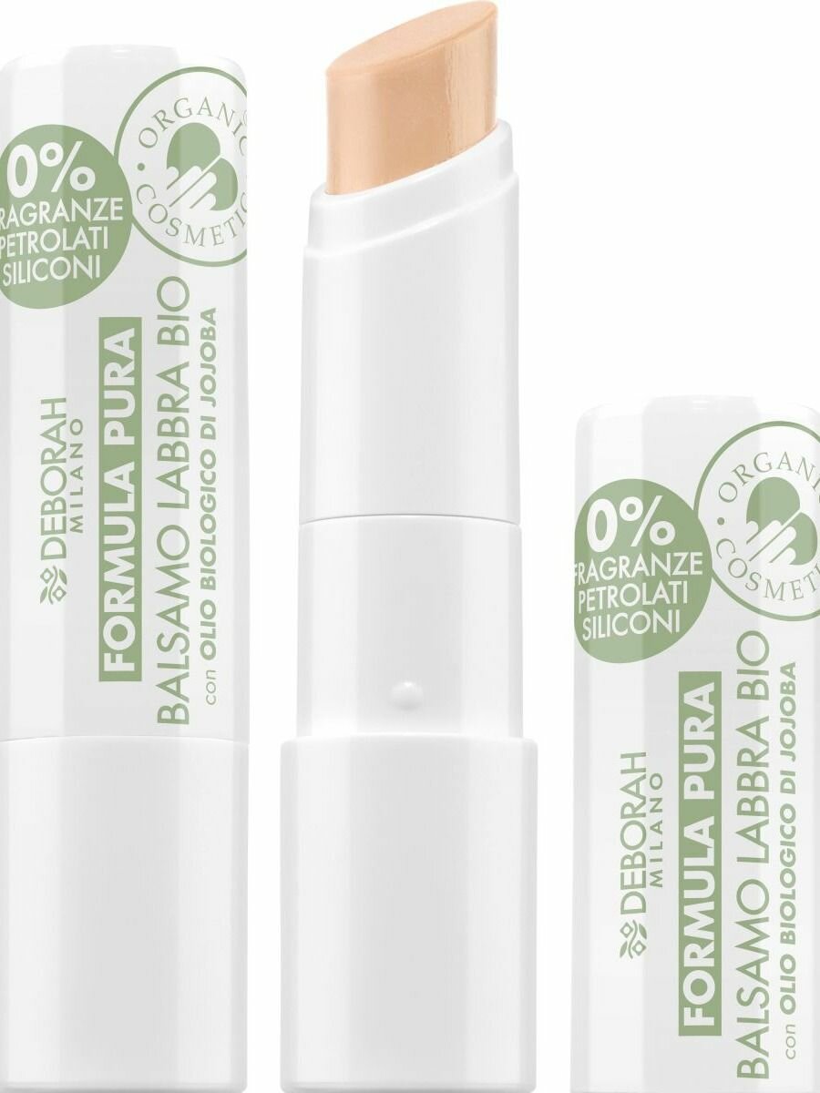 Deborah Milano Помада бальзам для губ Тон 02 Карамельный FORMULA PURA LIP BALM питательная от сухости губ 3,75 гр