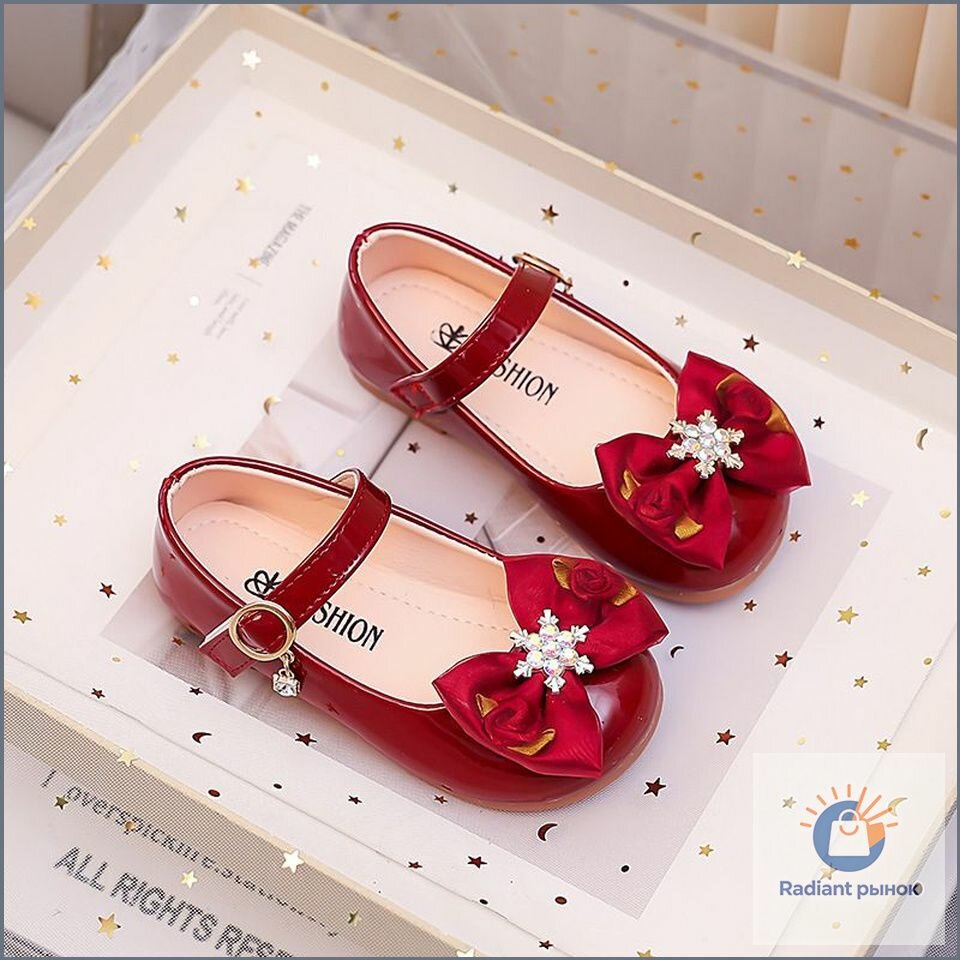 Туфли Мэри Джейн размер 23/14cm, , красный