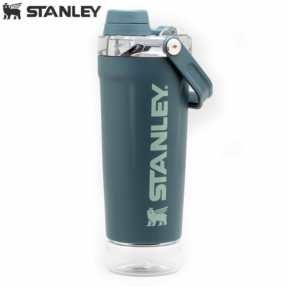 Термобутылка Stanley The Activate Shaker 0,591L Зеленая