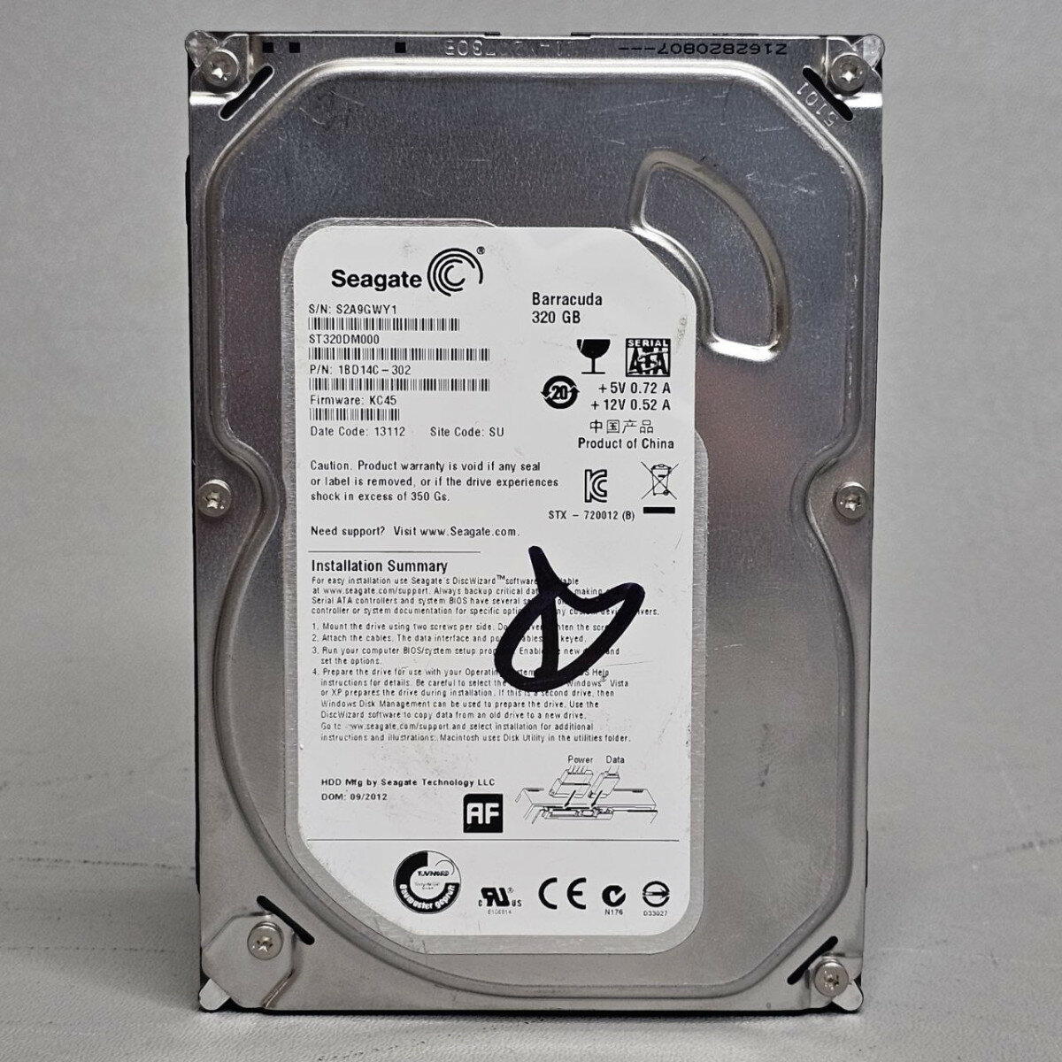 Жесткий диск Seagate 320ГБ 3.5" ST320DM000