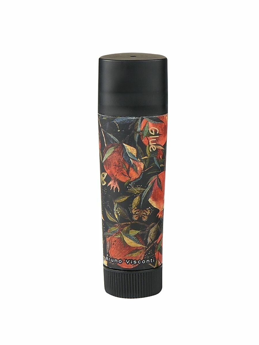Клей-карандаш Bruno Visconti FLORA.BLACK NIGHT. Гранат, 15 грамм, PVP