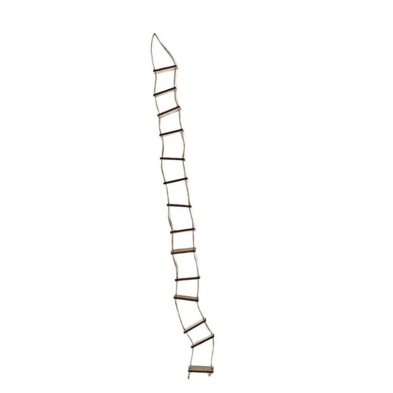 Miniature Ladder Decors Hanging Ornament for Dollhouses Microlandscape Accessories DIY Crafts Mini Wooden Rope Ladder