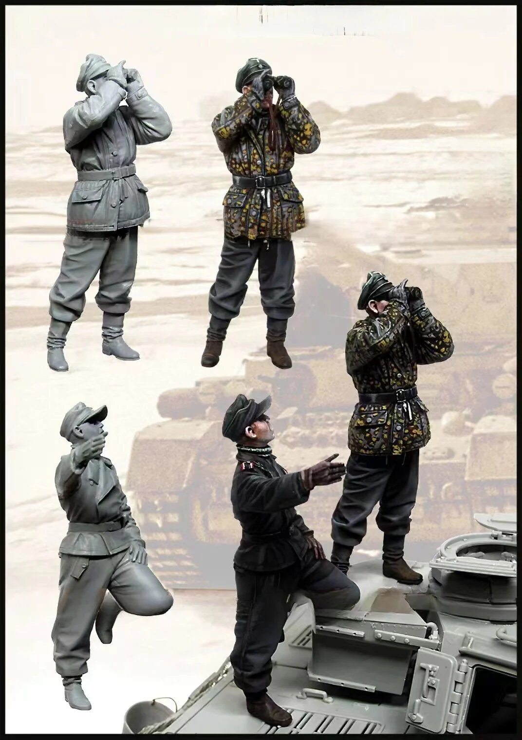 Набор для сборки модели танка Panzer Command Group 1:35