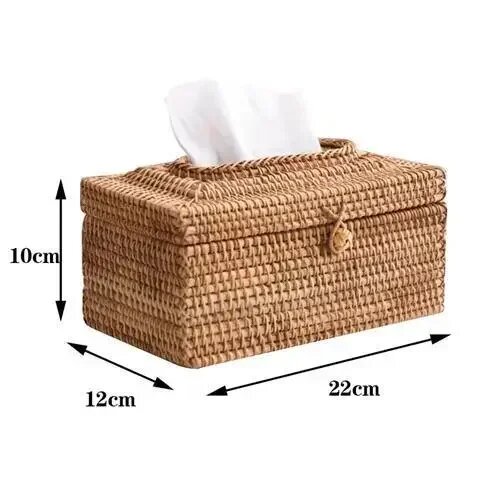 Коробка для салфеток из ротанга 22x12x10 см