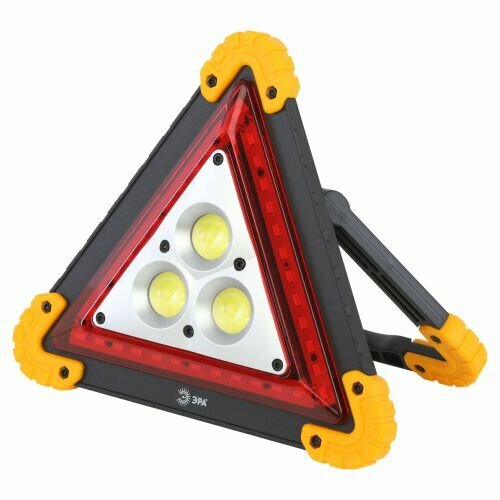 Фонарь аккумуляторный автомобильный AA-801 COB 15Вт + LED аварийный знак power bank Эра Б0052742