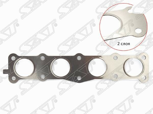 Прокладка выпускного коллектора SAT ST-28521-2G700 2,0/2,4 G4KD/G4KE iX35 10-/SONATA NF 07-10/KIA SPORTAGE 10-/CERATO 0