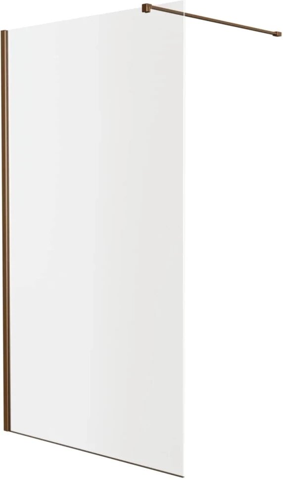 Душевая перегородка Knotlor Velum WI120CG0RB 120 см, профиль бронза матовая, стекло прозрачное