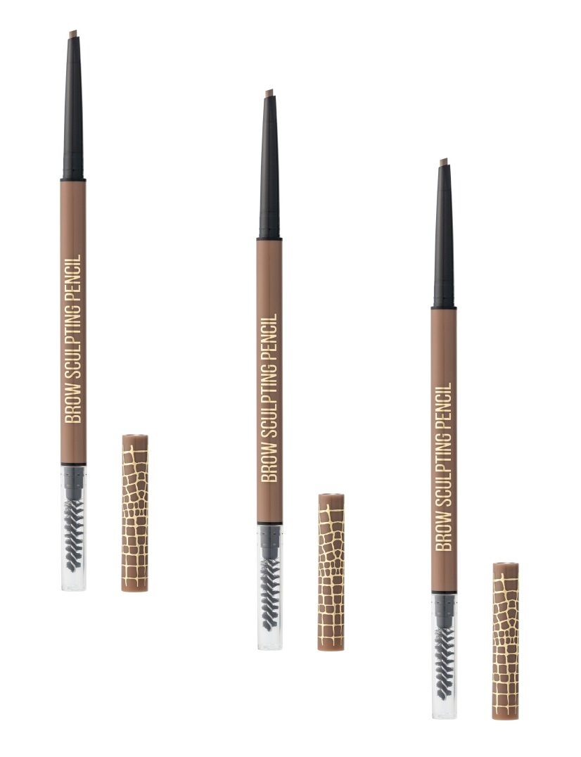 Автоматический карандаш Stellary для бровей / Brow sculpting pencil тон 01 3шт