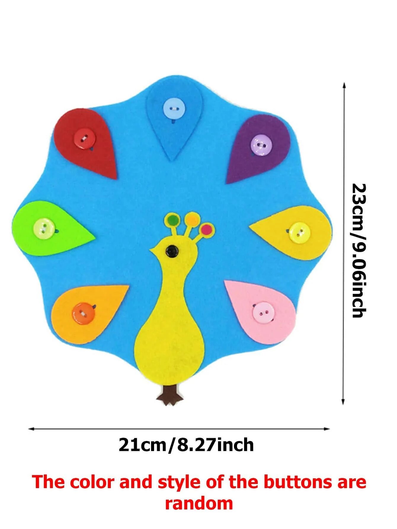 Игрушка Монтессори JOKEJOLLY, Павлин, цвет Button Peacock