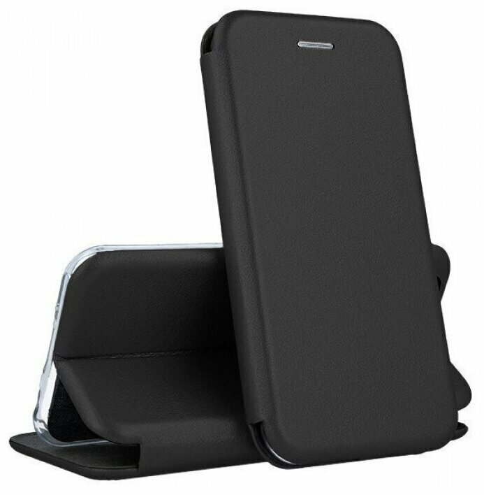 Чехол книжка Folio, кожаная для смартфона iPhone 12 Pro Max, черный