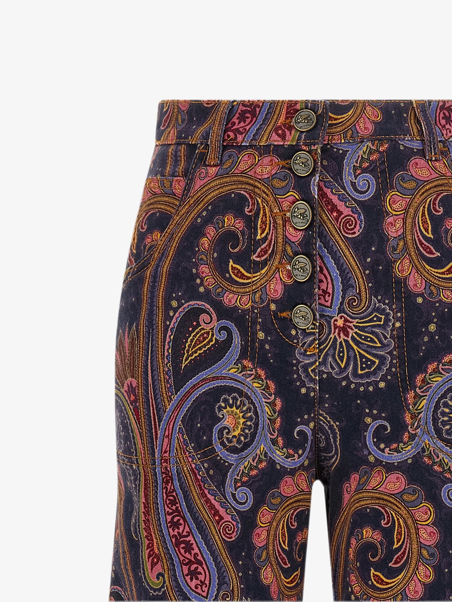Джинсы ETRO Paisley-print flared jeans, размер 24 — фото 1