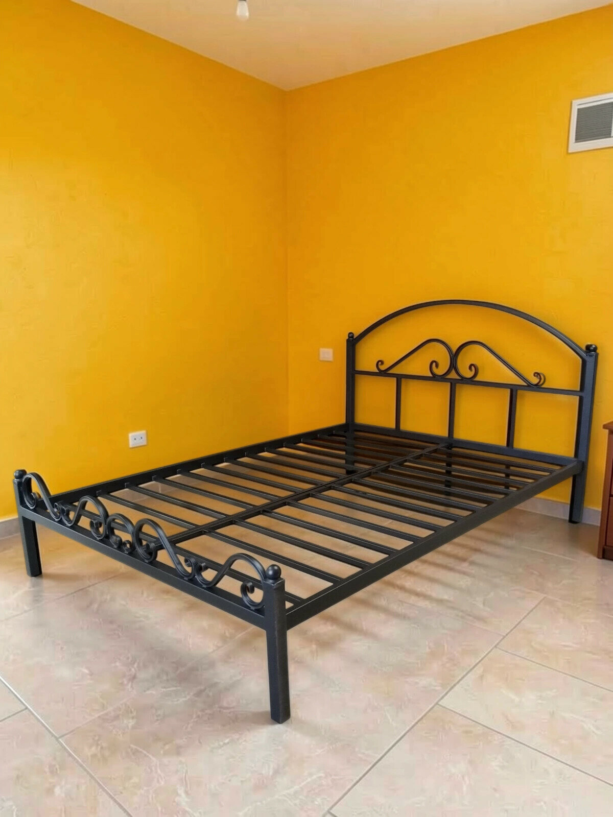 Кровать LOFT Mebel, Ариэль, 120х200, кровать металлическая, кованная, усиленная