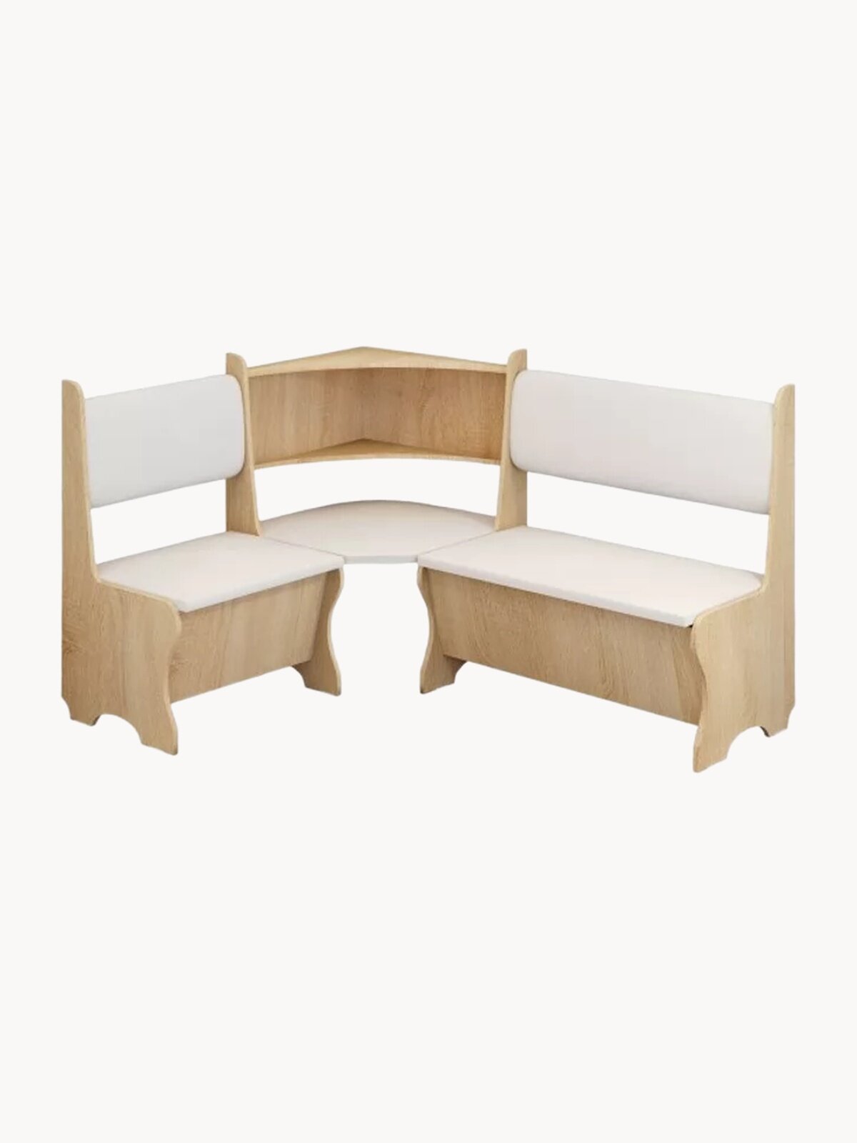 Кухонный уголок Комфорт, цвет сонома/белый, ЛДСП, искусственная кожа, 156×108×90 см