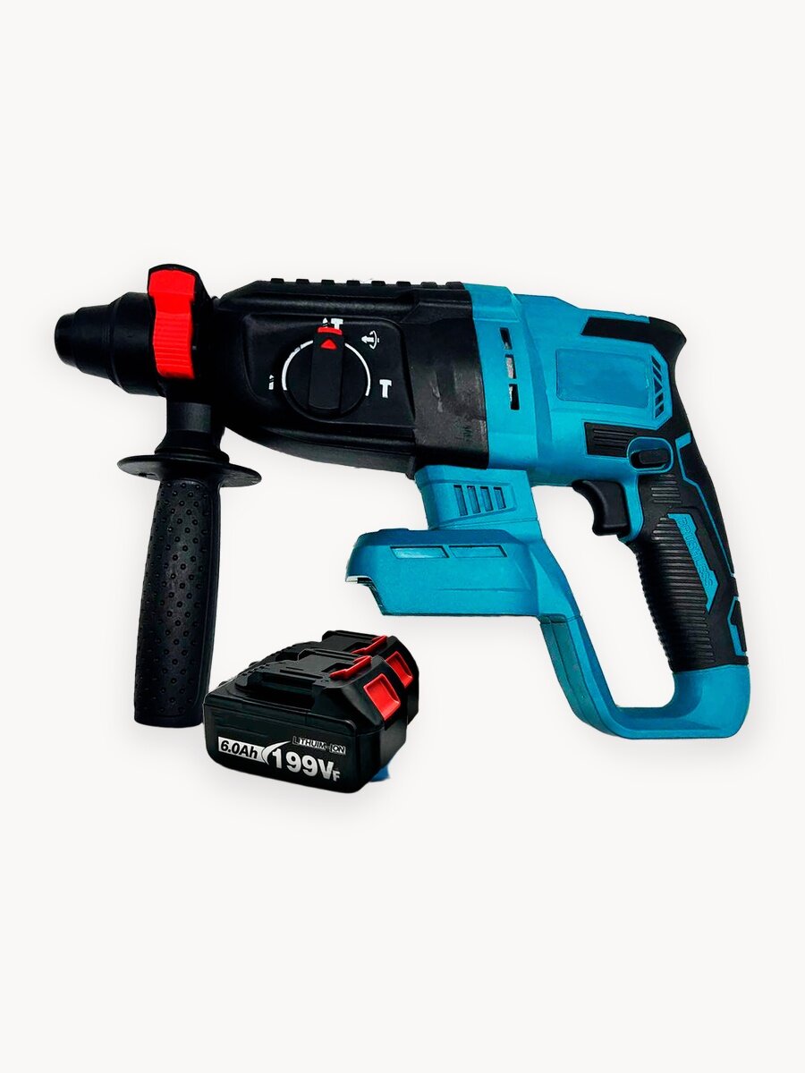 Аккумуляторный перфоратор бесщеточный, 1.7Дж, 1200 ВТ, 2 АКБ