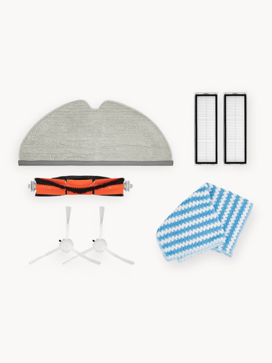 Комплект фильтров, щеток и тряпки для робота пылесоса Xiaomi Mi Robot Vacuum Mop 2, Mijia 1C, Dreame F9, Mop 2 Pro+ и др