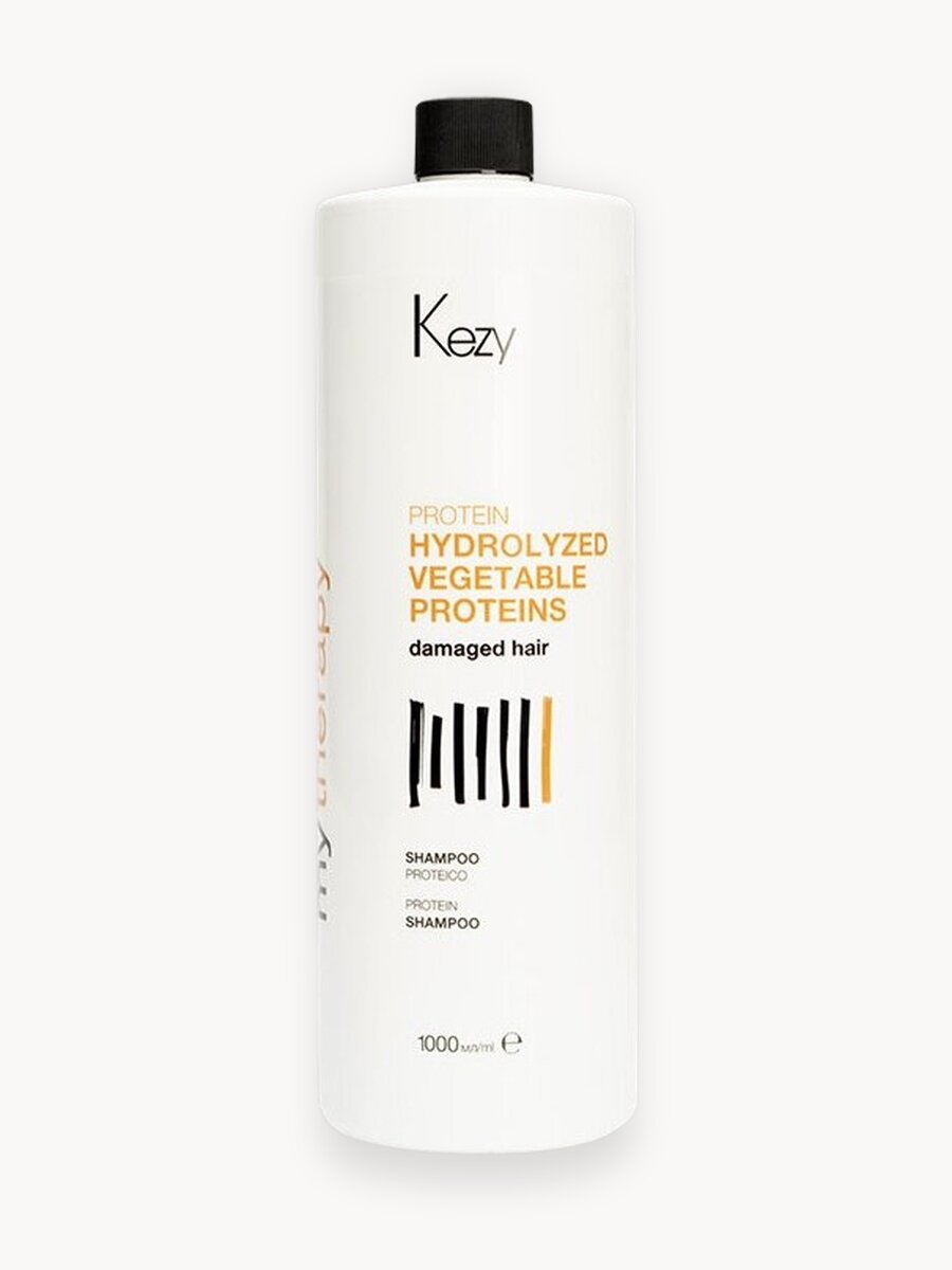 Шампунь KEZY Mytherapy Protein, протеиновый, для вьющихся и тонких волос, 1 л