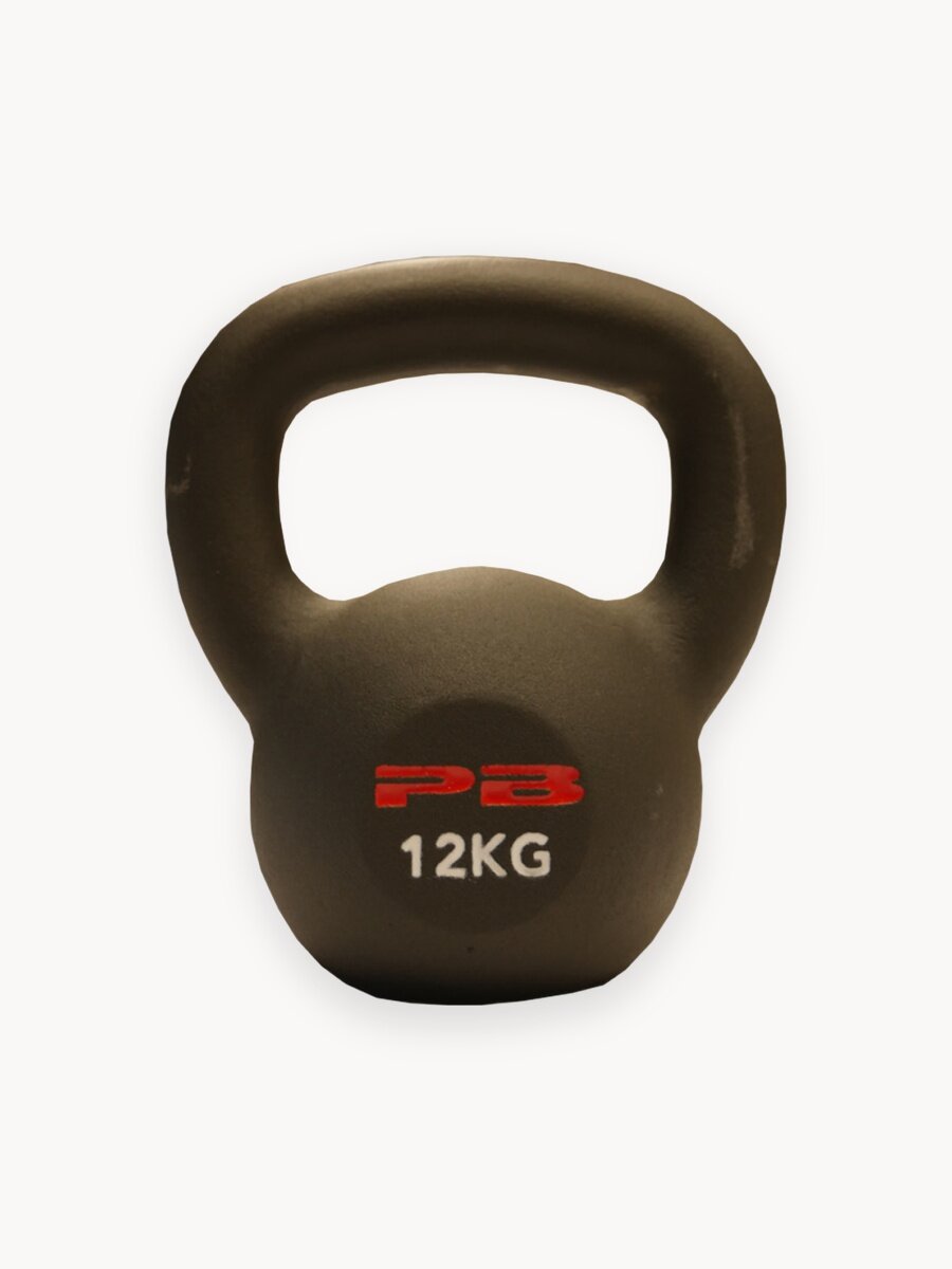 Гиря 12 кг чугунная Perform Better Gravity Kettlebell, черная