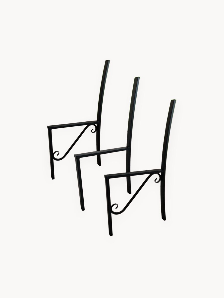 Боковины для скамейки, основание для скамейки, набор 3 шт ( узор)