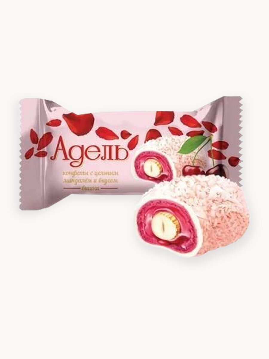 Конфеты Адель с цельным миндалем со вкусом вишни 500г Акконд