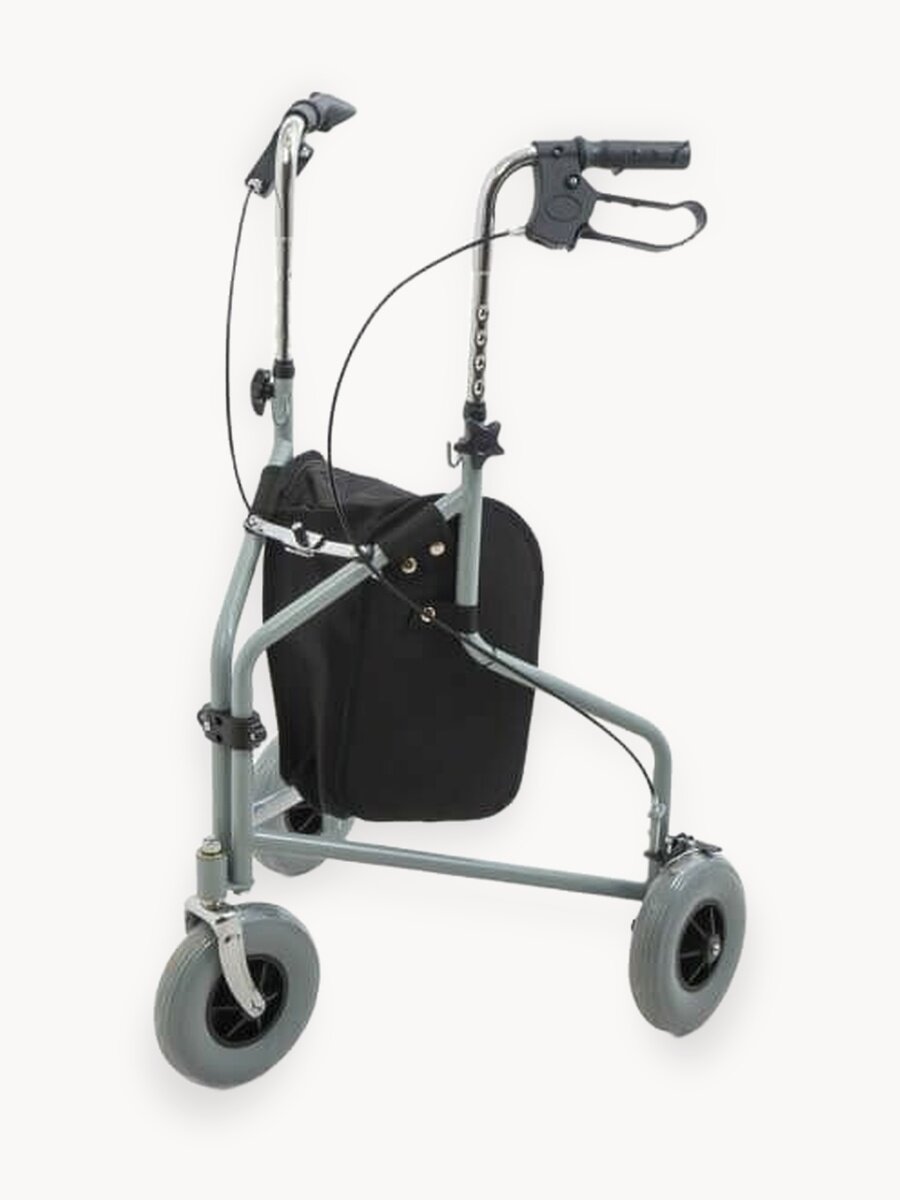 Роллаторы для пожилых и инвалидов складные, ходунки прогулочные с сумкой, нагрузка до 100 кг, BARRY R Trio