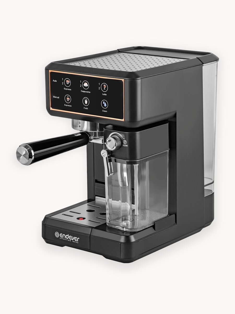 Кофеварка ENDEVER Costa-1091, под молоко, рожковая, для эспрессо, капучино и латте