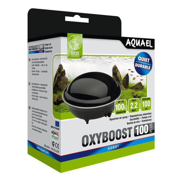 Компрессор для аквариума Aquael OxyBoost 100 plus до 100л, один выход 100л/ч